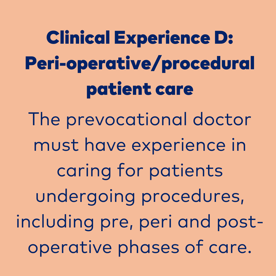 Clinical Experiences for Prevocational Doctors - PMCV